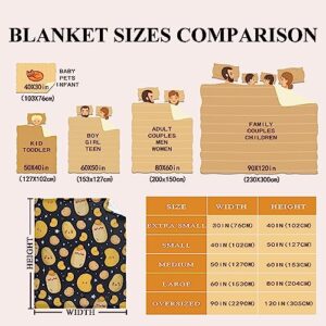 Potatoes Blanket Gift for Girl Women Blanket Super Soft Cozy Warm Throw for Couch Bed Sofa Office Decor All Season 50 * 40" S for Kid