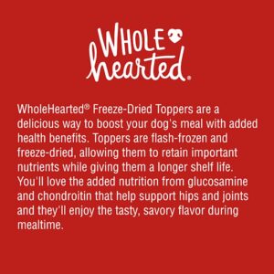 WholeHearted Freeze-Dried Gut Health Dog Food Toppers 12 oz.