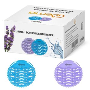 wema urinal screen deodorizer - 10 pack toilet deodorizer (last up to 5,000 flushes), anti splash scented urinal cakes for any public business facilities bathrooms