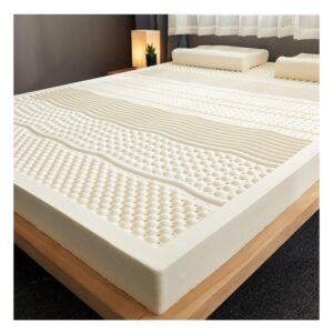 natural latex mattress topper - medium firmness - latex mattress,breathable and comfortable,durable and not easy to collapse,3in,150x200cm(59x79in)