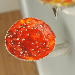 1PCS Mushroom Hanging Shelf,Cute Mushroom Wall Floating Shelf Wall Mounted Hanging Shelves for Home(L)