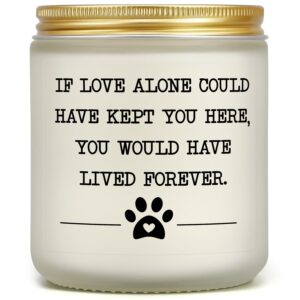 pet memorial gifts for loss of dog cat, sympathy gift for pets loss, dog bereavement gift, cat memorial candle, remembrance gift in memory of dog, passing away condolence present for friends pet owner