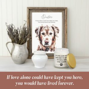 Pet Memorial Gifts for Loss of Dog Cat, Sympathy Gift for Pets Loss, Dog Bereavement Gift, Cat Memorial Candle, Remembrance Gift in Memory of Dog, Passing Away Condolence Present for Friends Pet Owner