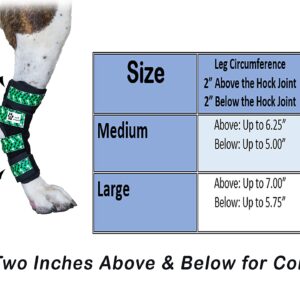 Paw Empire - Pair of Dog Leg Braces, Ultra Supportive, Comfortable, Dual Metal Springs, Canine Hock Brace for Joint Arthritis, Assists Injury & Sprains (Pink Stars, Large)