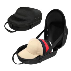 hat travel case for baseball caps,lids hat case with carrying handle & adjustable shoulder strap,hat box,baseball cap organizer,ball cap holder,cap carrier for 6 caps