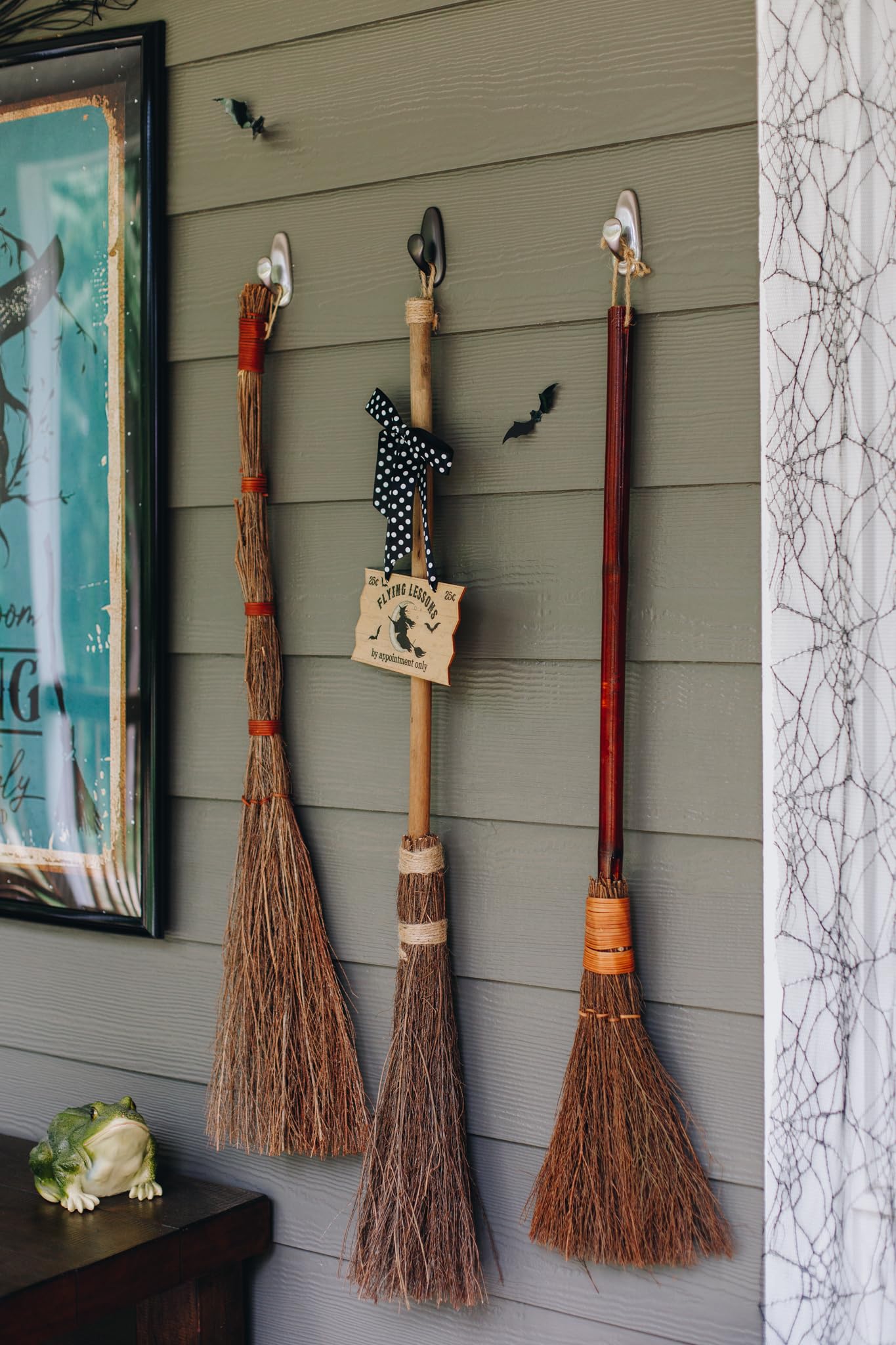 Cinnamon Scented Broom (2-Pack) - 36" Heather Broom - Holiday Decor