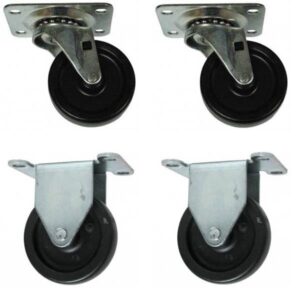 set of 4 casters 3600l4, 3600l5 for rubbermaid ingredient bin 3600, 3601, 3602, 3603, 2020794, 2020951