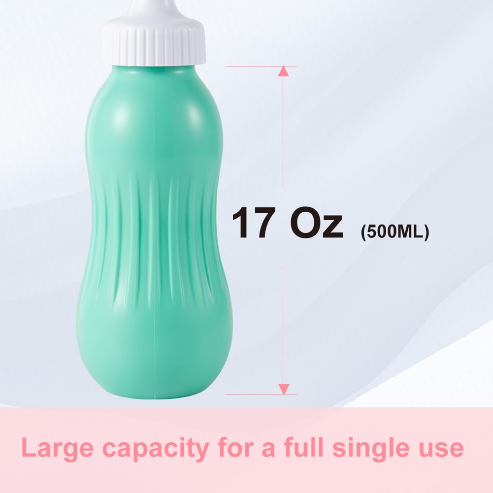 OFFO Portable Bidet Sprayer, 17OZ (500ML) Large Capacity Handheld Personal Travel Bidet Kit with Travel Bag for Toilet Self Cleaning Green