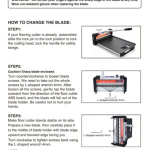 NLBFOU 18" Flooring & Siding Replacement Blade - for NLBFOU 18" Laminate Floor Cutter and Vinyl Floor Cutter