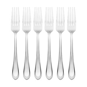 hampton forge 895325 alesey mirror everyday dinner forks, set of 6