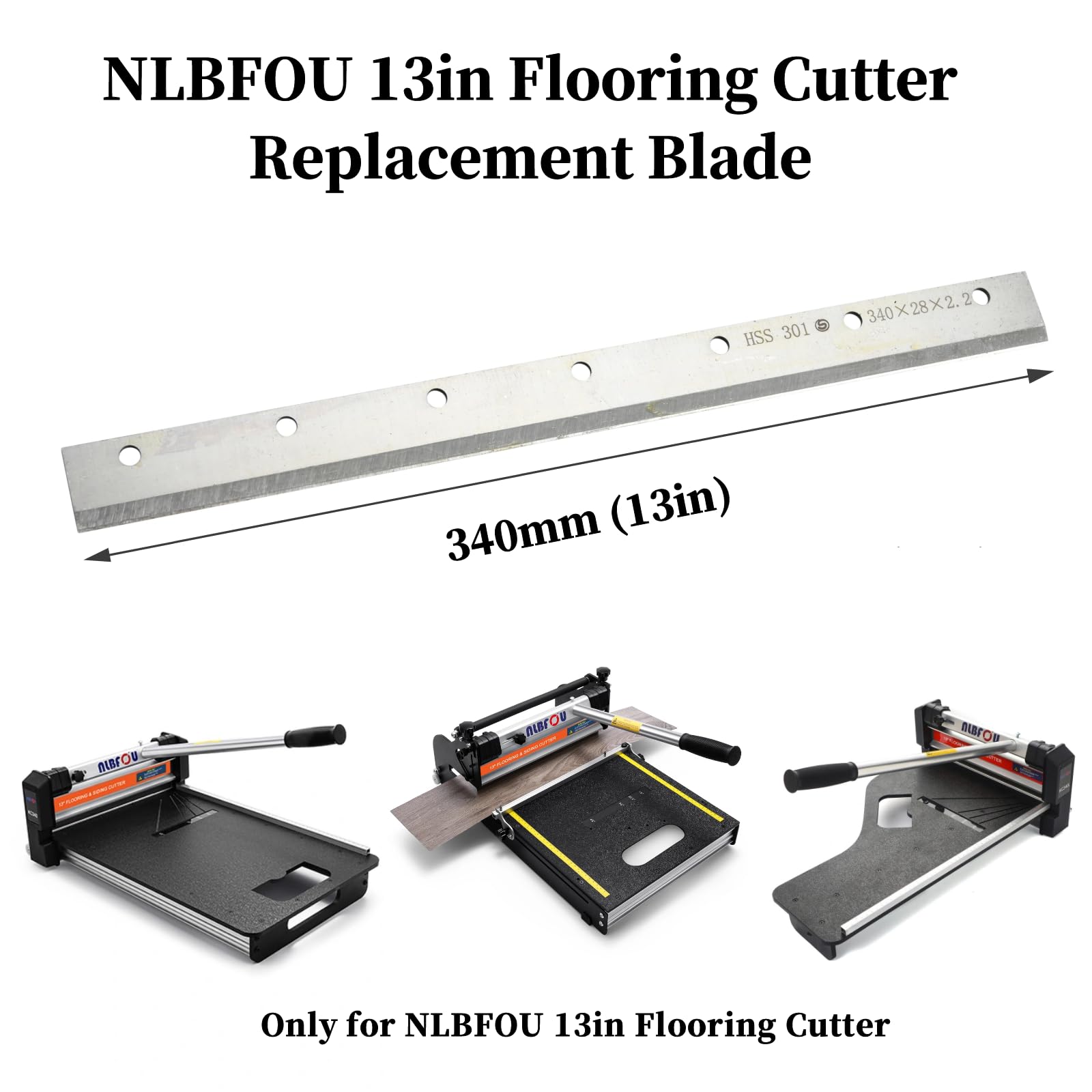 NLBFOU 13" Flooring Cutter Replacement Blade - for NLBFOU 13" Laminate Floor Cutter and Vinyl Floor Cutter