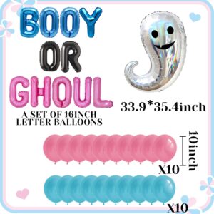 22 PCS Halloween Gender Reveal Halloween Themed Gender Reveal Baby is Brewing Boy Or Girl Halloween Gender Reveal Decorations Booy or Ghoul