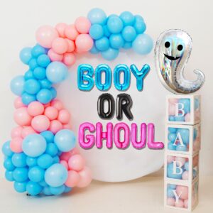 22 PCS Halloween Gender Reveal Halloween Themed Gender Reveal Baby is Brewing Boy Or Girl Halloween Gender Reveal Decorations Booy or Ghoul