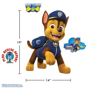 Wall Palz Nickelodeon Paw Patrol Wall Decal - 19" Chase Wall Stickers for Bedroom with 3D Augmented Reality Interaction - Paw Patrol Wall Decor