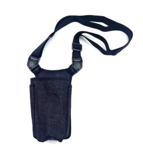 square payment pouch with sling/waistbelt and rugged metal belt clip