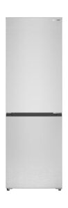 sharp sjb1255gs refrigerator with bottom-freezer, counter-depth, 24 inch, 11.5 cubic foot, stainless steel