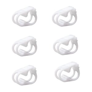 plastic tubing clamps, adjustable tube clamp shut off hose clamp for 1/4" - 1/2" tube o.d.water flow control hose clip laboratory pinch valve, control wine beer bottle infusion bottle - white (6 pcs)