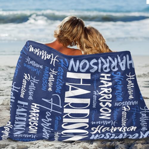 Dr.TOUGH Personalized Blankets for Kids Adults Personalized Name Blankets Personalized Kids Boys Girls Custom Blanket with Name