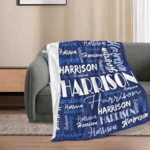 Dr.TOUGH Personalized Blankets for Kids Adults Personalized Name Blankets Personalized Kids Boys Girls Custom Blanket with Name