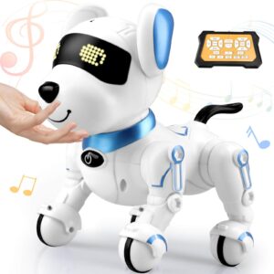 britik robot dog toys for kids 8 9 10 11 12, remote control dogs, robot dog for kids 8-12, pet robotic, electric dog toy, robotic dogs, toys for 5 6 7 8 9 10 11 12 years old boys girls, blue