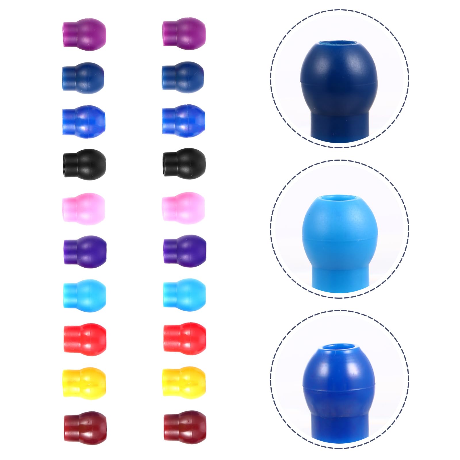 Healifty 10 Pairs earplugs Ear Tips Replacement Accessories Replacement Ear Plugs Silicone gauges for Ears Earbud Echo PVC Appendix