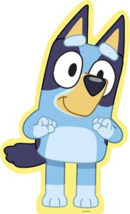 bluey cardboard cutout, 3ft 10in - bluey