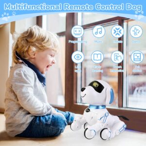 Britik Robot Dog Toys for Kids 8 9 10 11 12, Remote Control Dogs, Robot Dog for Kids 8-12, Pet Robotic, Electric Dog Toy, Robotic Dogs, Toys for 5 6 7 8 9 10 11 12 Years Old Boys Girls, Blue