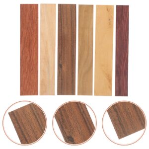 SEWOART 6 Pcs Replacement Wood Planks Textured Wooden Boards for Garden Bench and Furniture Projects Ideal for Crafting and Repairing Outdoor Seating