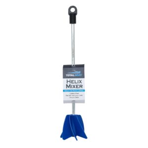 totalboat helix mixer drill attachment - stirrer mixes epoxy resin, paint and silicone - tool fits all 3/8” drills - for mixing quart and gallon containers