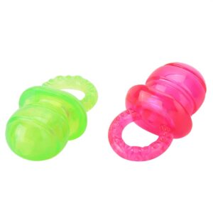 Chew Toys,2Pcs Dog Pacifier Chew Toys Puppy Molar Chewing Training Toys Bite Resistant Chew Tools for Pet Puppy Dogs Cats Red Green