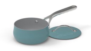 cuisinart culinary collection nonstick 1 qt. saucepan + cover, teal