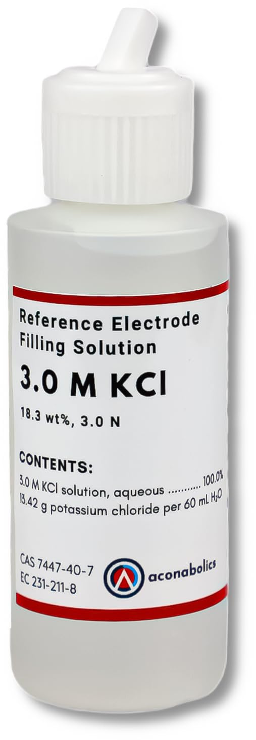 3.0 M KCl Reference Electrode Filling/Storage Solution (60 mL, 2 oz.) for pH and ORP Electrodes