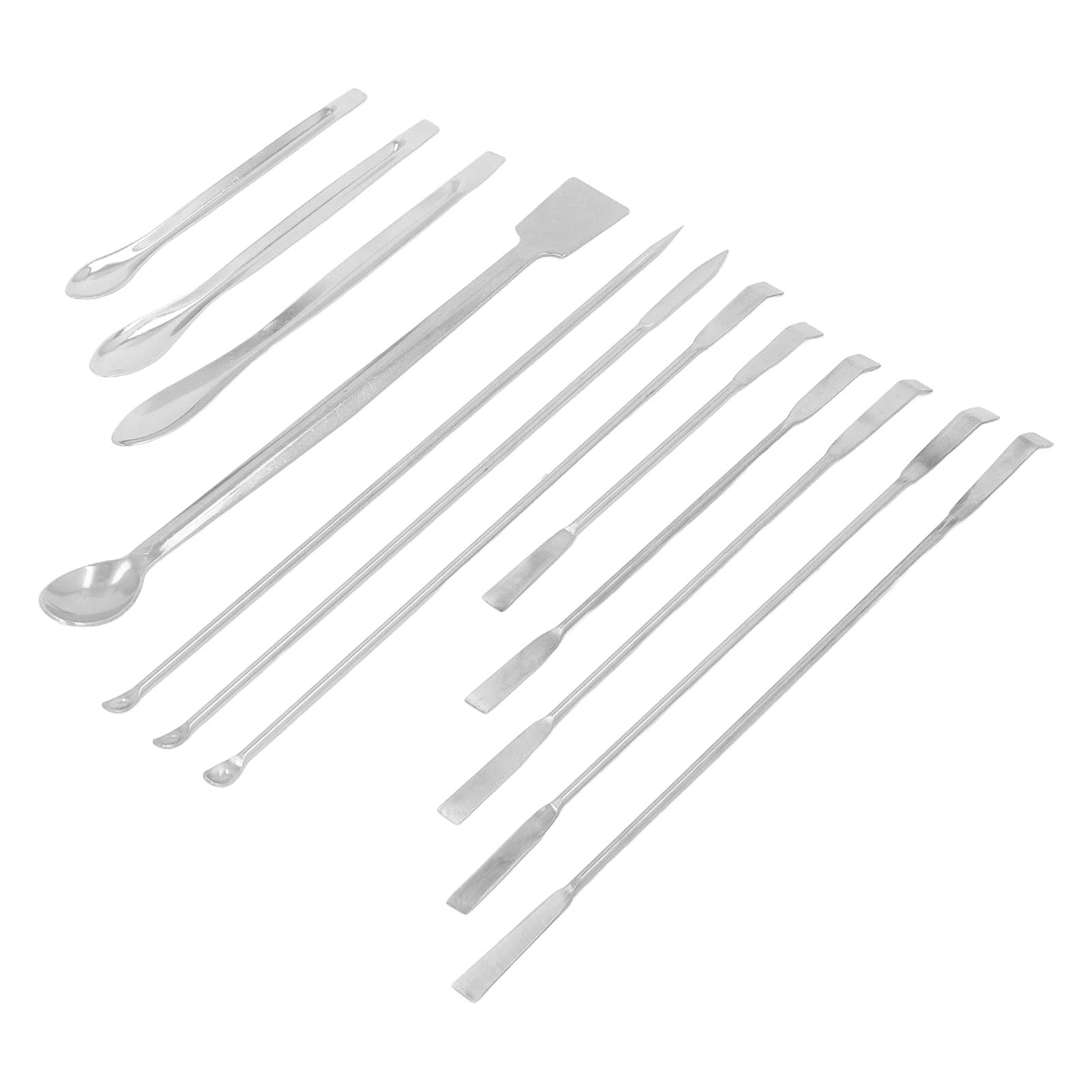 Laboratory Spatula, Stainless Steel Medicine Spoon Laboratory Scraper Stainless Steel Laboratory Scraper Mini Spoon Set for Trace Drugs, Lab Spatulas