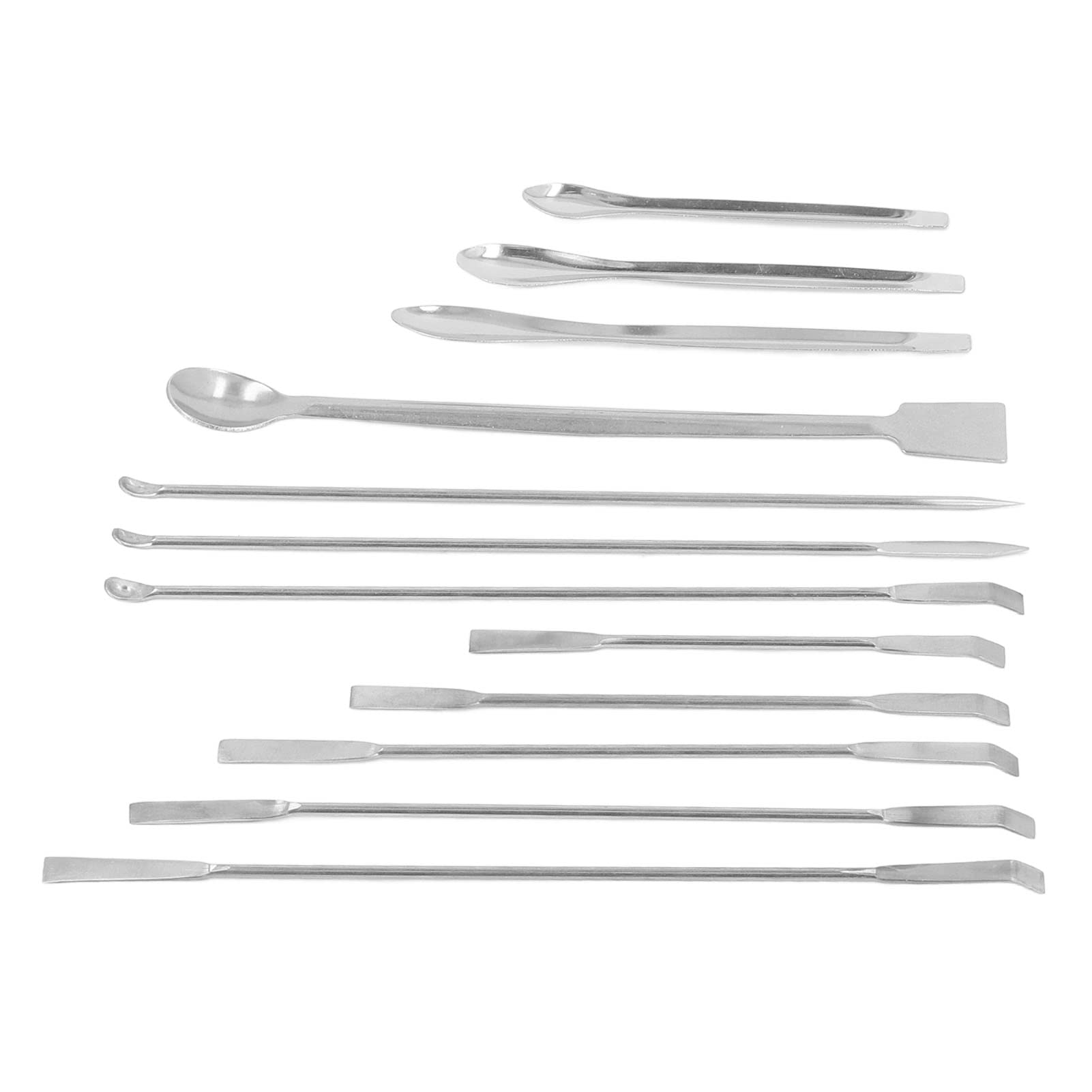 Laboratory Spatula, Stainless Steel Medicine Spoon Laboratory Scraper Stainless Steel Laboratory Scraper Mini Spoon Set for Trace Drugs, Lab Spatulas