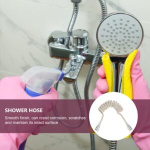 Spring Flexible Shower Hose,PVC Flexible Telescopic Shower Hose, Bathroom Spiral Flexible Shower Hose for Toilet Faucet, Bidet Sprayer, Hand Shower, Basin Faucet Showers