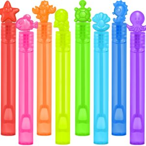 Under the Sea Party Favor, 32 Pack Mini Bubble Wand for Kids Toddler with Display Box, Mermaid Birthday Party Supplies, Ocean Goody Bag Filler, Summer Pool Beach Party Decoration Toy, Classroom Prizes