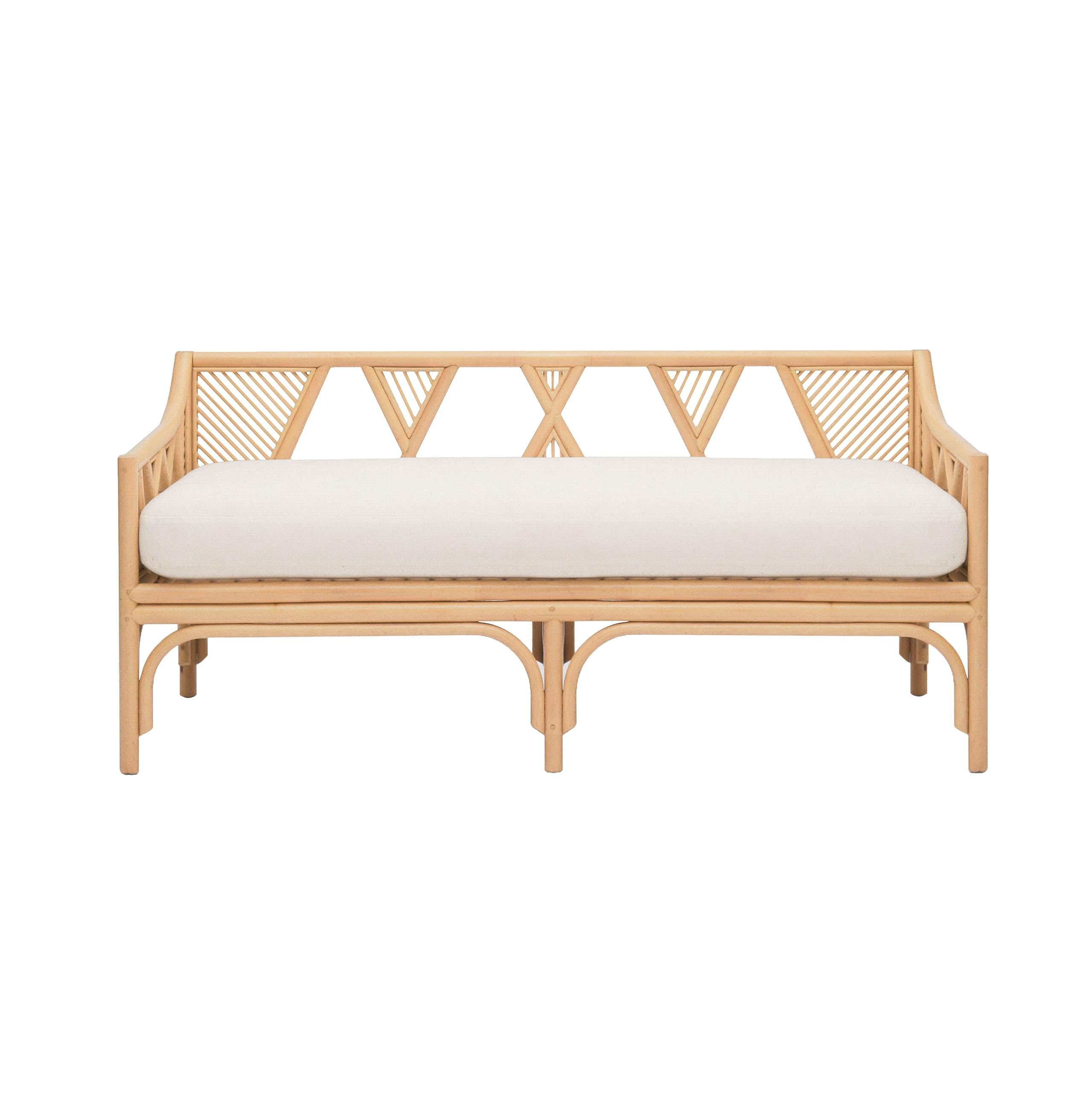 Tov Furniture Jayla Natural Rattan Bench