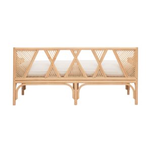 Tov Furniture Jayla Natural Rattan Bench