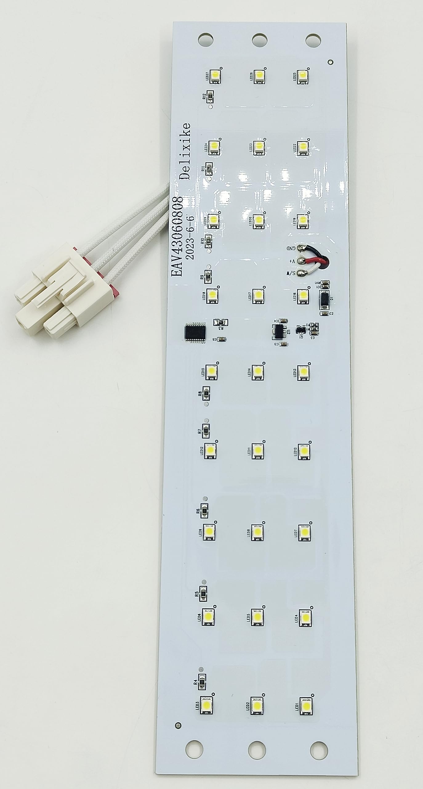 Delixike EAV43060808 EAV43060804 EAP5020295 LED Light BoardCompatible With Kenmore LG Refrigerator LED Light Assembly