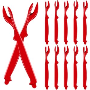 12pcs crab legs crackers, crab tools set crackers picks tools for lobster, crab, crawfish, prawns, shrimp, easy opener shellfish picks knife, seafood tools