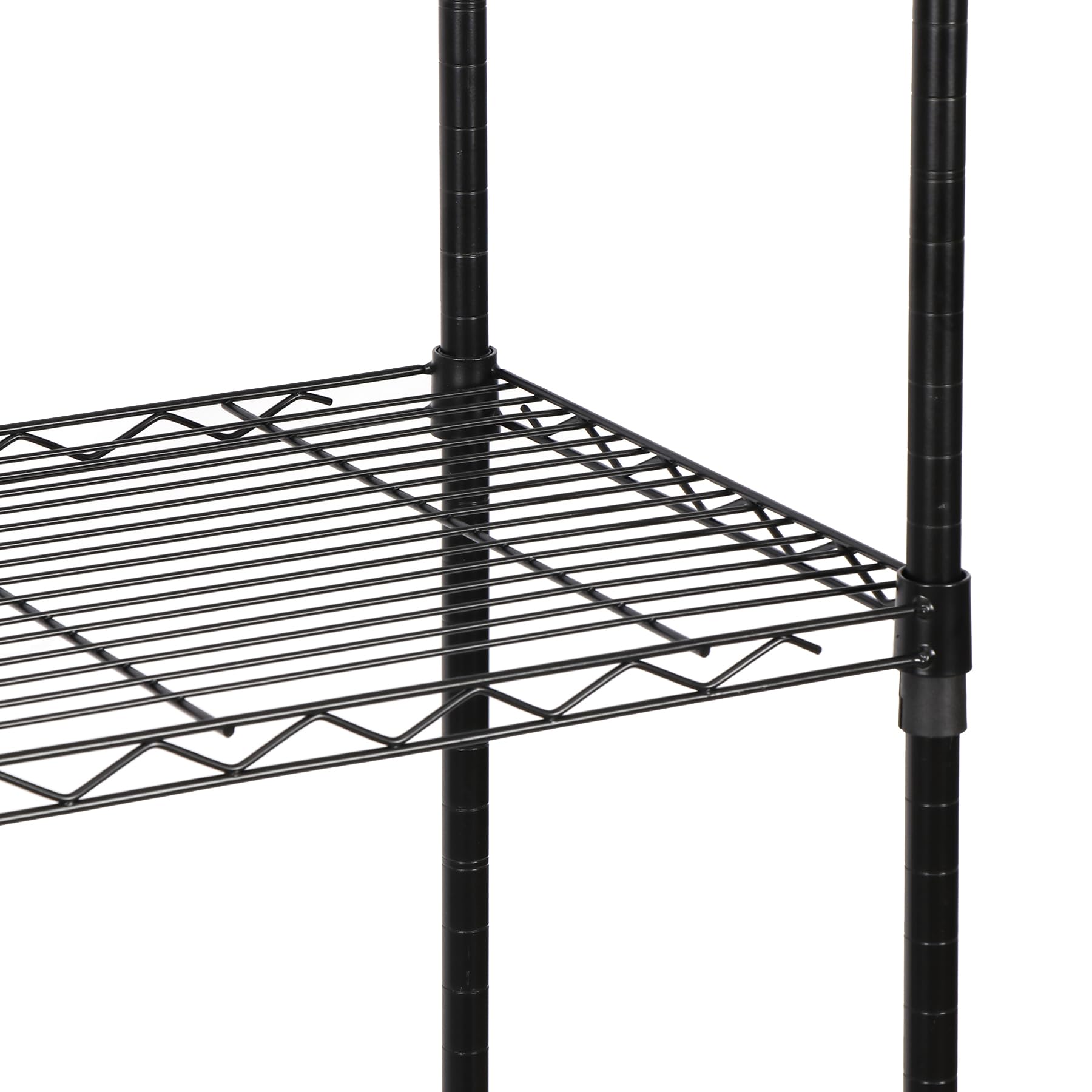 ZenStyle 5-Shelf Adjustable Storage Shelving Unit Heavy Duty Steel Organizer Wire Rack, Storage Rack with Leveling Feet for Kitchen Office Garage, 30" W x 14" D x 75" H, Black