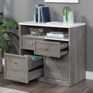 Sauder Craft Pro Series Craft Storage Cabinet with Drawers & Shelf, Mystic Oak Finish