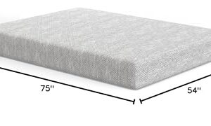 Vibe Heather Grey Gel Memory Foam Mattress, CertiPUR-US and Oeko-TEX Certifed Bed-in-a-Box in Ultra Small Package, 10-Inch, Full