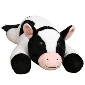 calmquest 28in 5lb weighted stuffed animal cow - large weighted stuffed animals for adults, teens, and kids