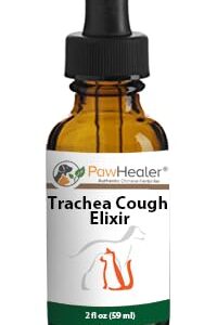 Trachea Cough Elixir - 59 ml (2 fl oz) - Natural Herbal Remedy for Symptoms of Collapsed Trachea - Tastes Good - Easy to Administer - based in vegetable glycerin - Dropper Included - for Picky Eaters!