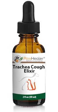 Trachea Cough Elixir - 59 ml (2 fl oz) - Natural Herbal Remedy for Symptoms of Collapsed Trachea - Tastes Good - Easy to Administer - based in vegetable glycerin - Dropper Included - for Picky Eaters!