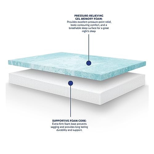 Vibe Heather Grey Gel Memory Foam Mattress, CertiPUR-US and Oeko-TEX Certifed Bed-in-a-Box in Ultra Small Package, 10-Inch, Twin