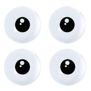 vuzvuv 50 pcs eyeball top latex balloons black white eye printed balloon for animals eye diy creations birthday funny party halloween decoration garland balloon arch （5 inch）