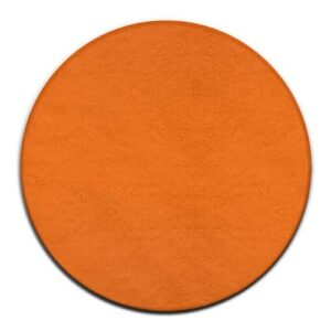 home decor modern round area rug, non-slip kitchen office circle rug, room sofa yoga soft round carpet compatible with orange 36inch(90cm)