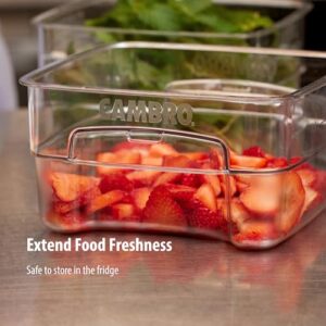 Cambro FreshPro 2Qt Food Storage Container in Clear for Industrial and Kitchen Use, Pantry Organization and Ingredient Freshness